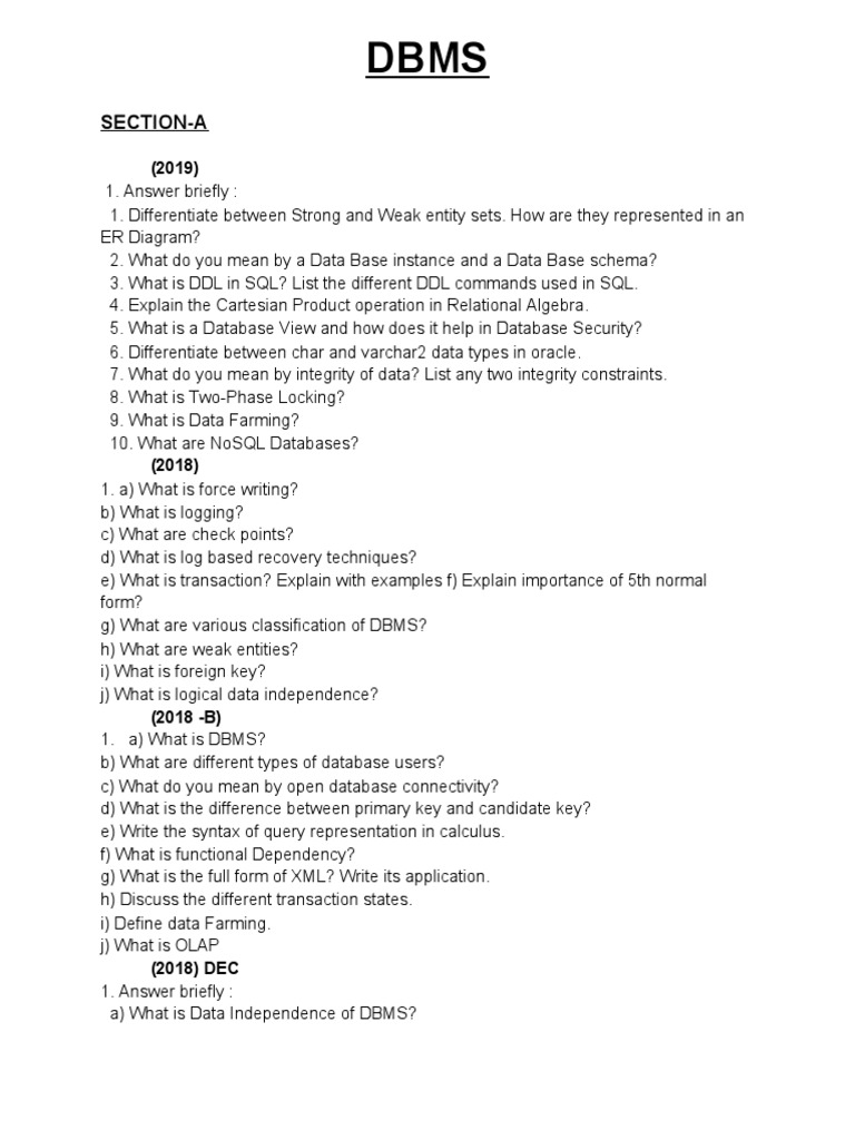 DBMS Previous | PDF | Relational Database | Databases