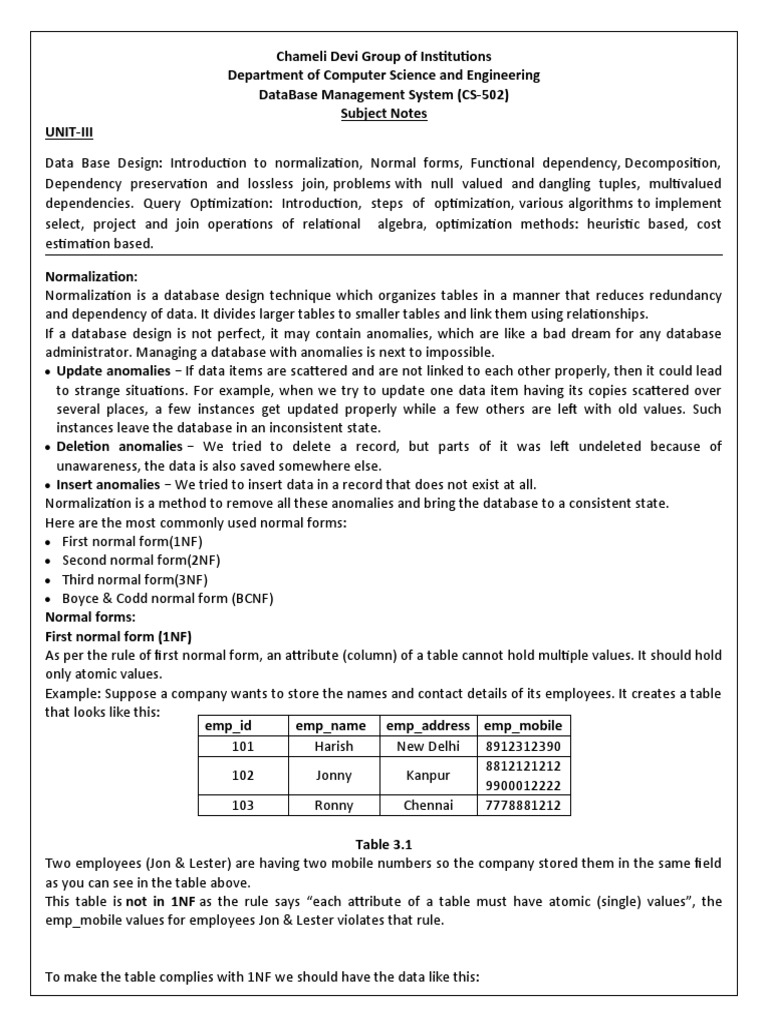 Unit 3 Dbms 1596870407 Pdf Relational Database Relational Model