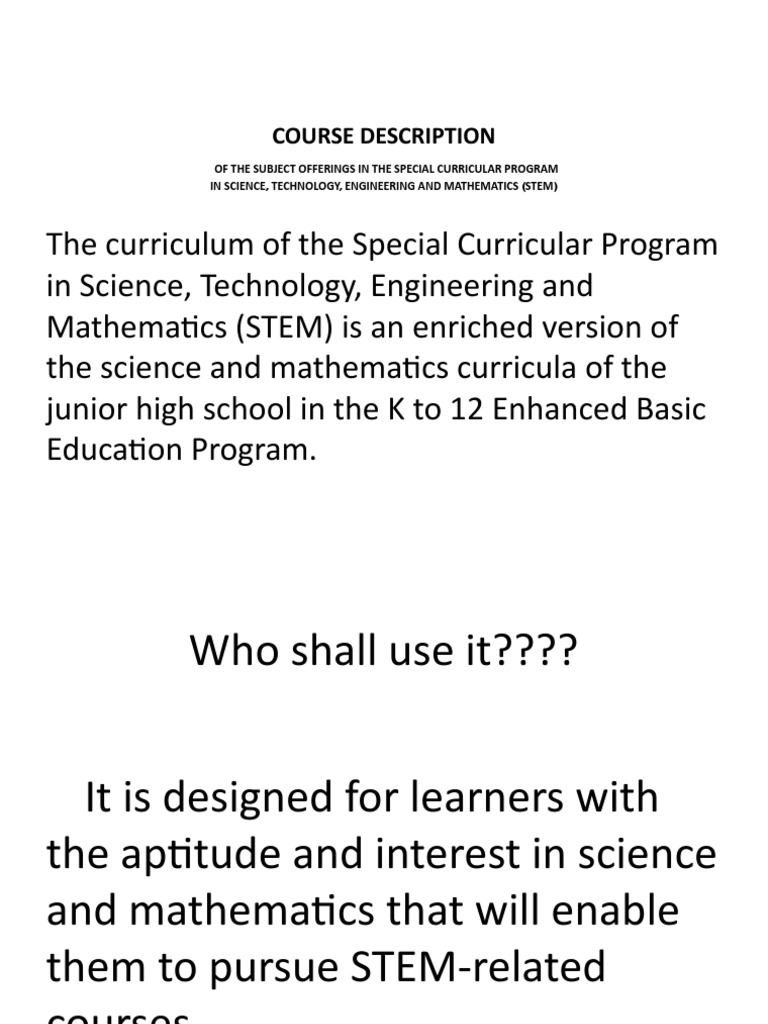 Enriched Science And Mathematics Pdf Scientific Method Curriculum