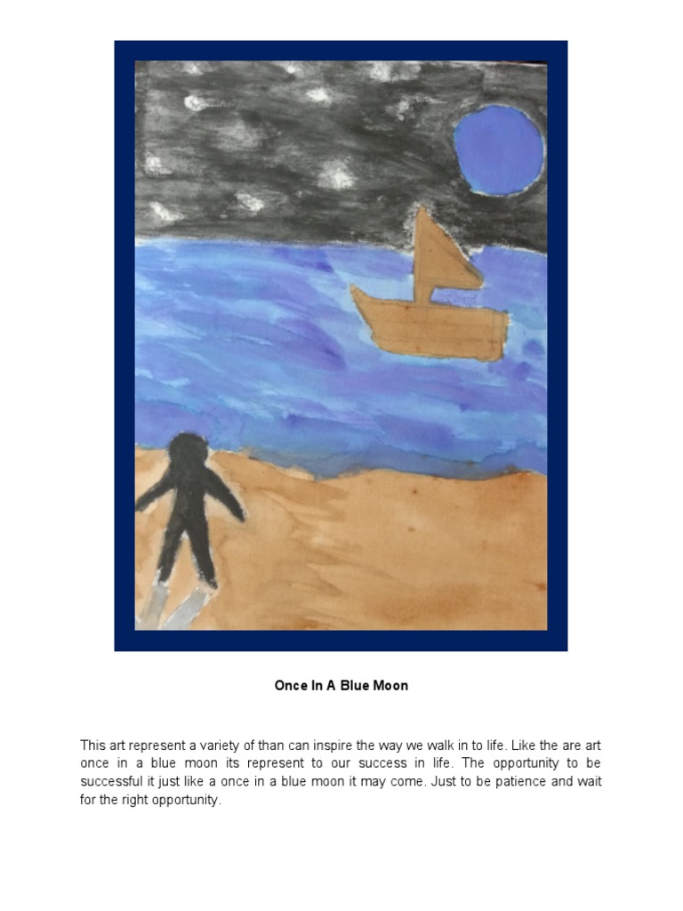 Once in A Blue Moon | PDF | Art | Poetry
