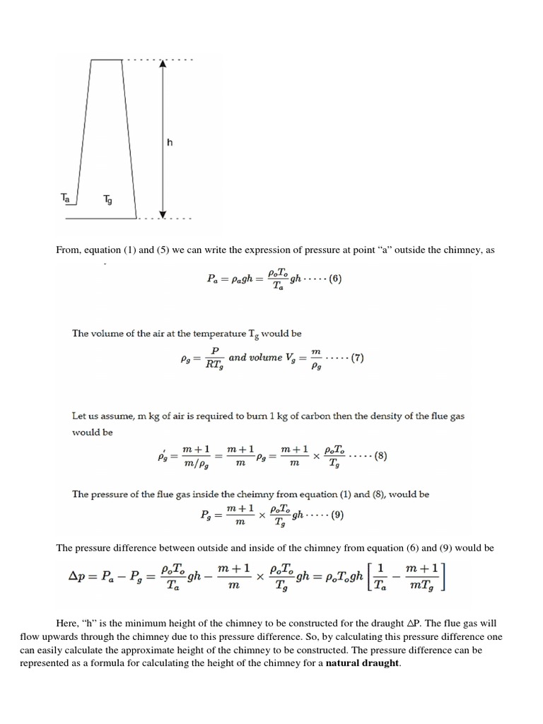 Natural Draught and Chimney - 2 | PDF