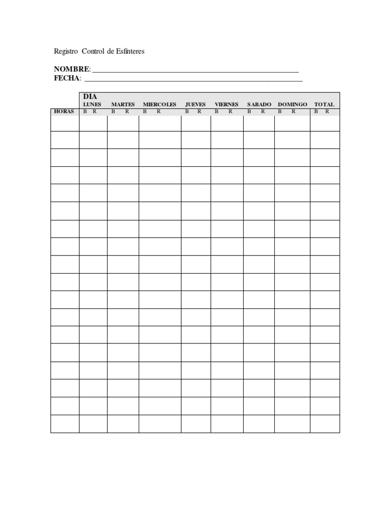 CONTROL DE ESFINTER 4 P PDF | PDF