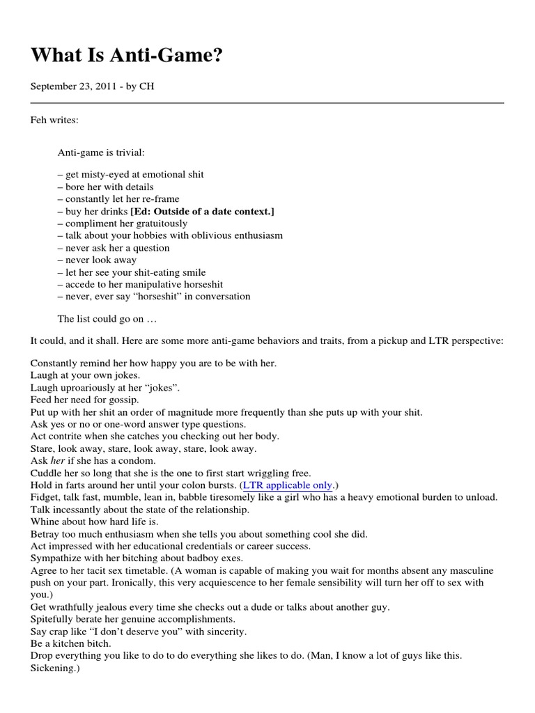 A Comprehensive Guide to Anti-Game Behaviors That Actively Repulse ...