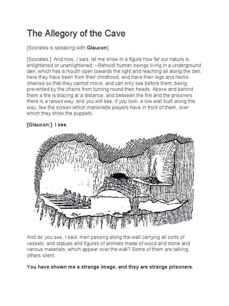 The Allegory of The Cave | PDF | Philosophical Theories | Epistemology