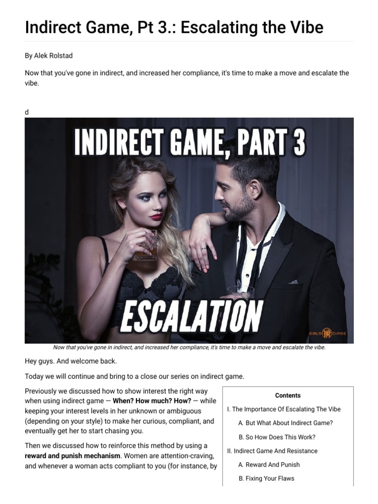 Indirect Game, PT 3 PDF | PDF