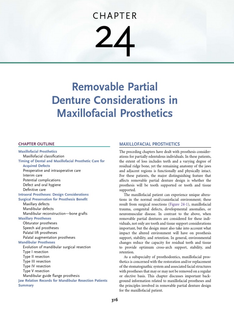 Interim Partial Dentures in Maxillofacial Care | PDF | Prosthesis ...