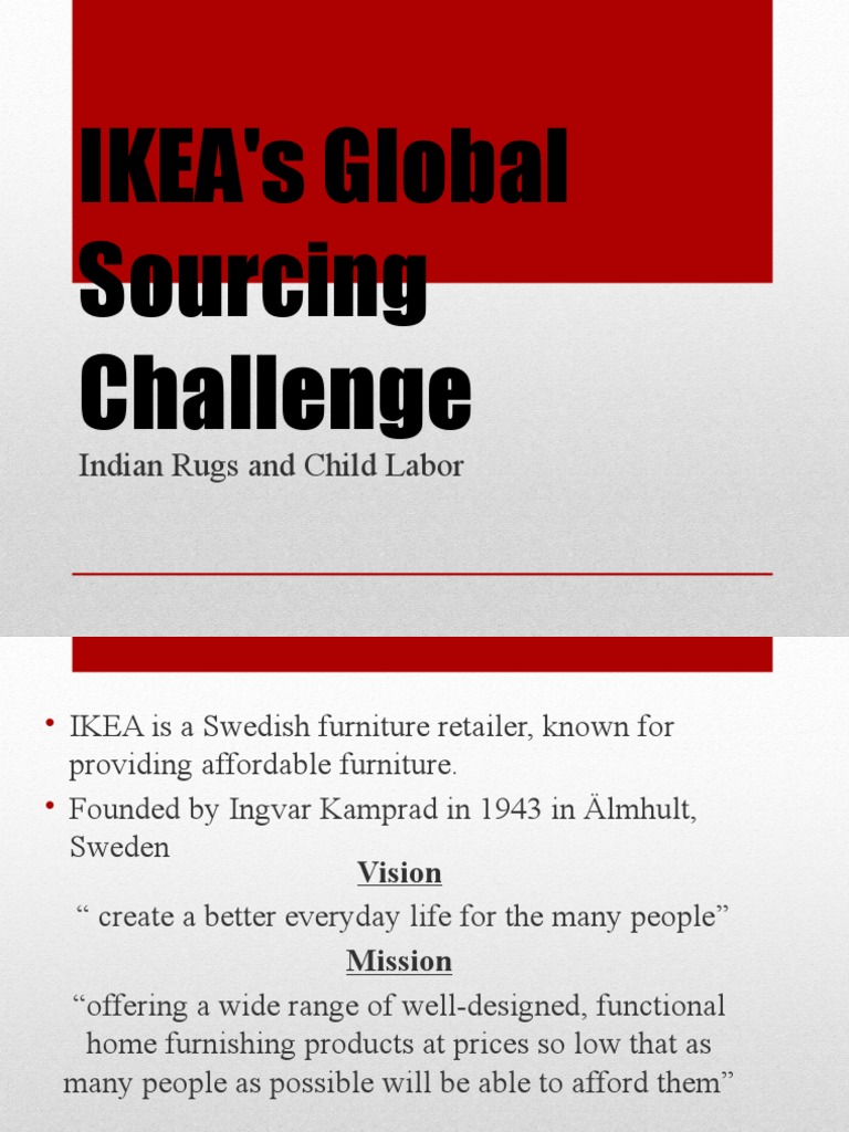 IKEA's Global Sourcing Challenge | PDF | Child Labour | Small And ...