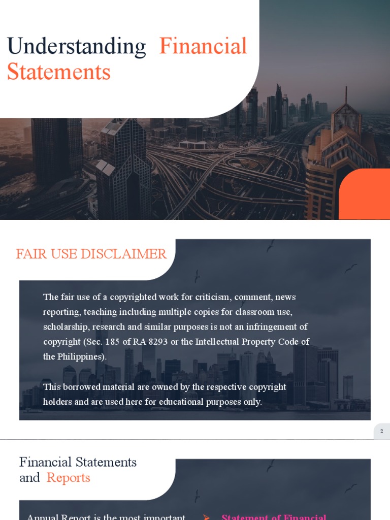 Understanding Financial Statements Powerpoint | PDF | Equity (Finance ...