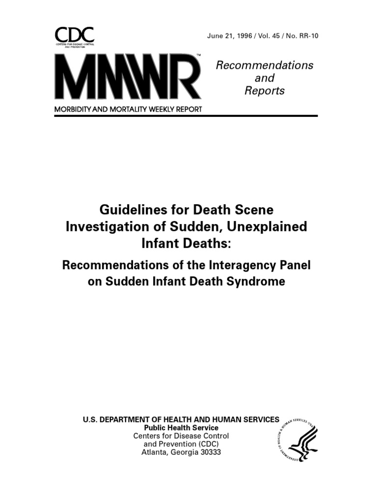 Guidelines For Death Scene | PDF | Infant Mortality | Centers For ...
