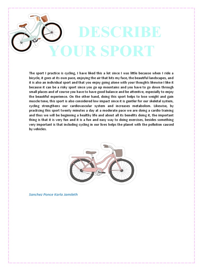 Describe Your Sport: Sanchez Ponce Karla Jamileth | PDF