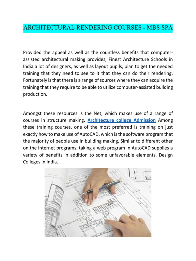 Online Architectural Rendering Courses | PDF
