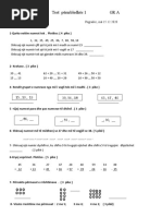 MATEMATIKA 4 Modele Testesh Sipas Periudhave | PDF