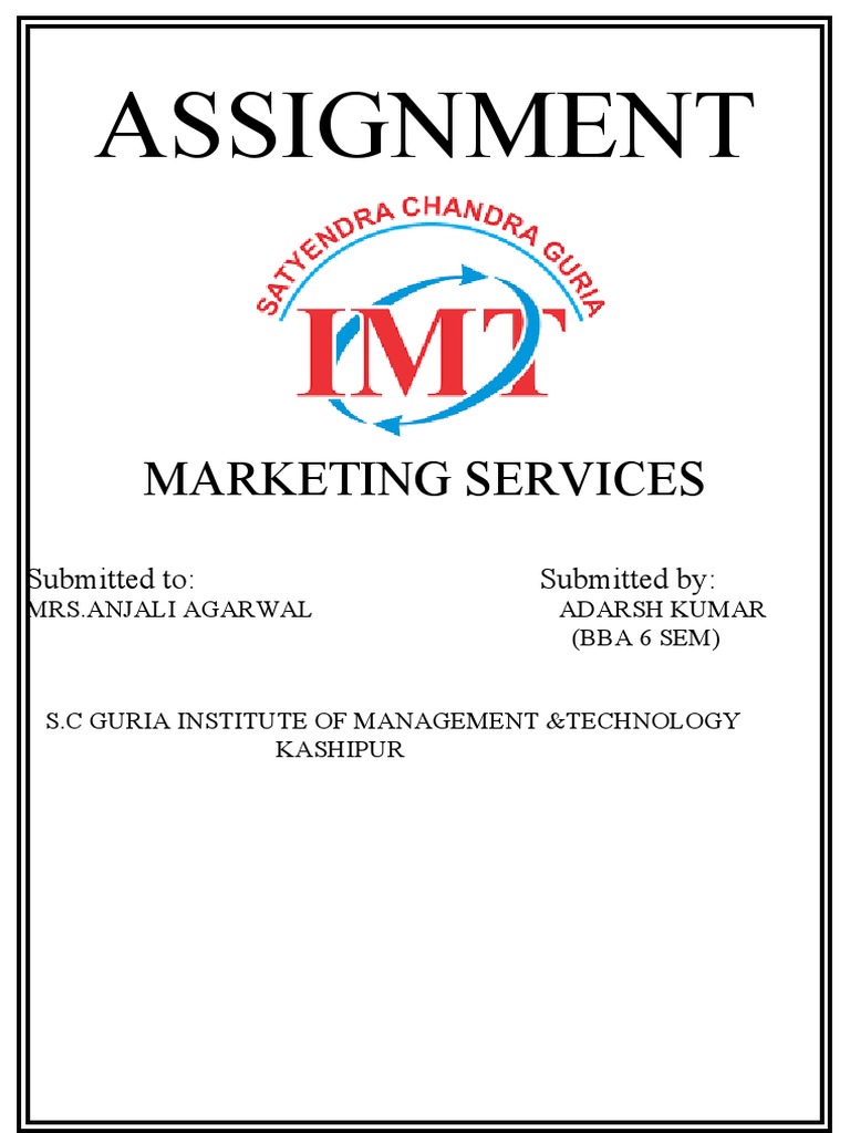 ASSIGNMENT Front Page Format | PDF | Technology & Engineering