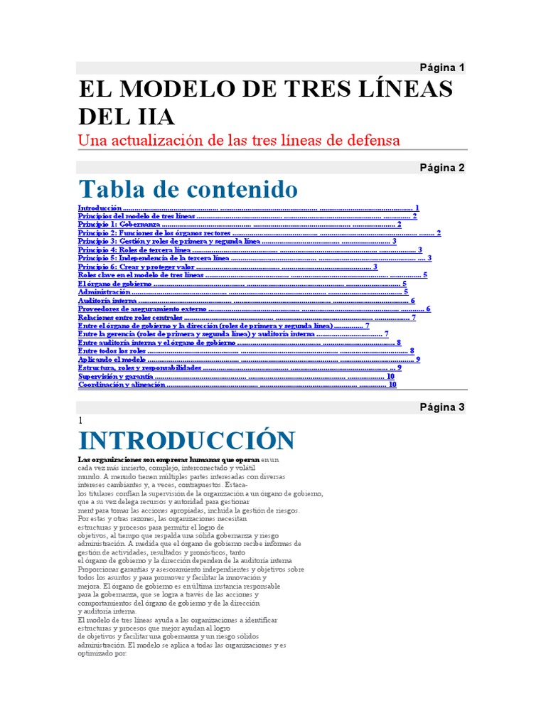 Tres Lineas de Defensa | PDF | Auditoría | Gobernancia