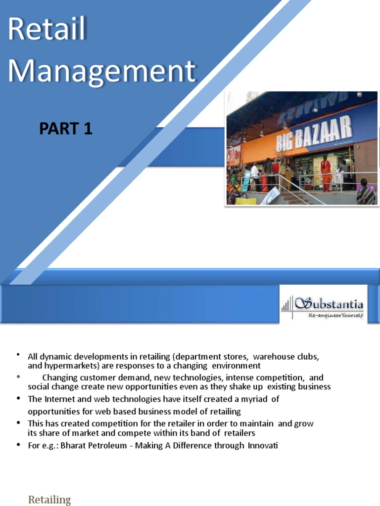 Part 1 Retailing and Retail Management | PDF | Franchising | Retail