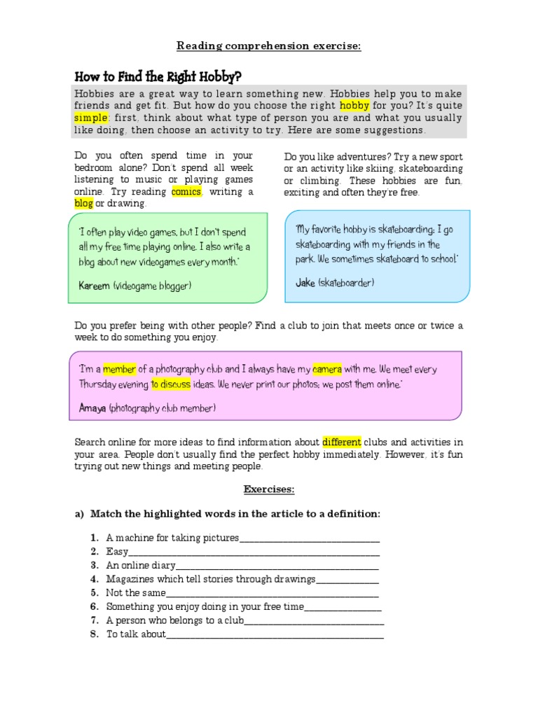 Chapter 1 Reading | PDF | Hobbies | Blog