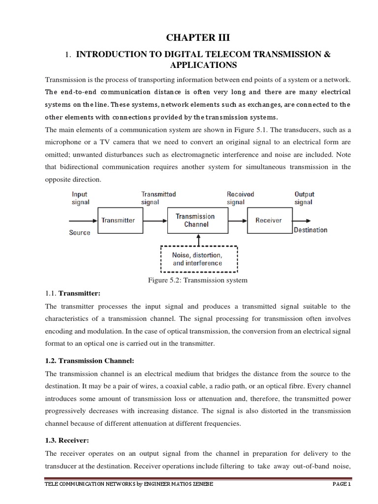 Chapter III | PDF | Wavelength Division Multiplexing | Data Transmission