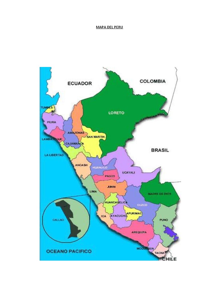 Mapa Del Peru | PDF