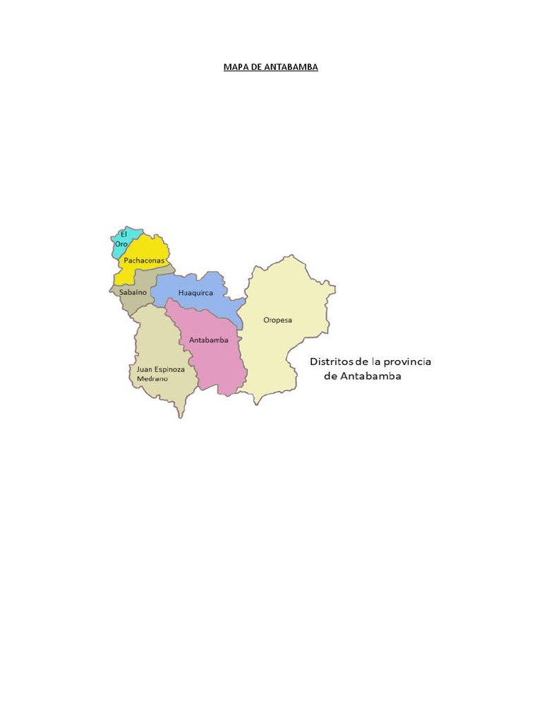 Mapa de Antabamba | PDF