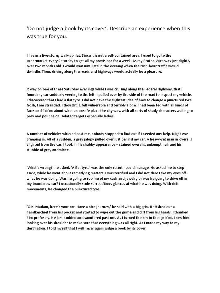 Do Not Judge A Book by Its Cover | PDF | Mystery, Thriller & Crime Fiction