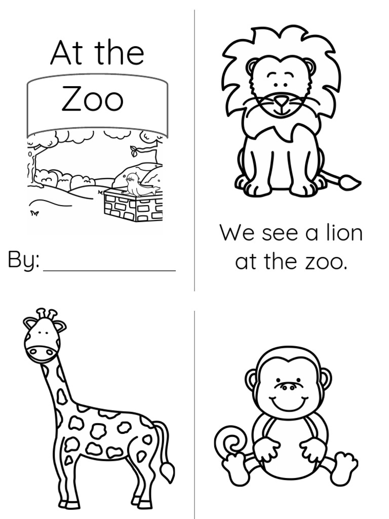 Zoo Animals Mini Book | PDF