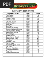 Magpantay Catering Menu and Prices | PDF | Salad | Pasta