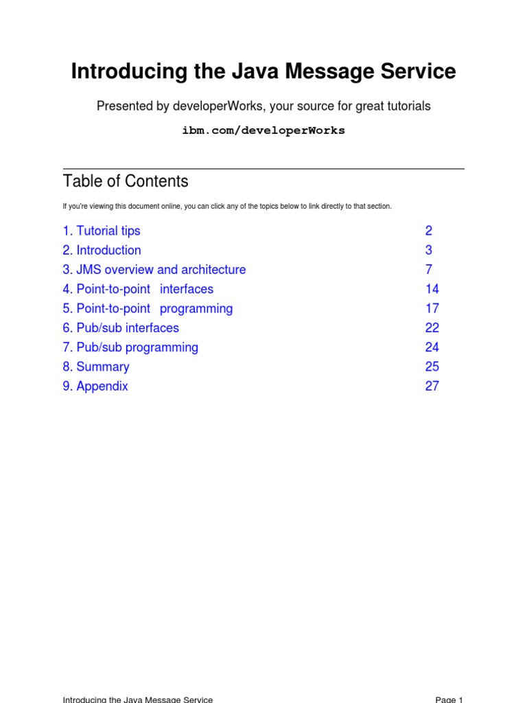 Introducing The Java Message Service | PDF