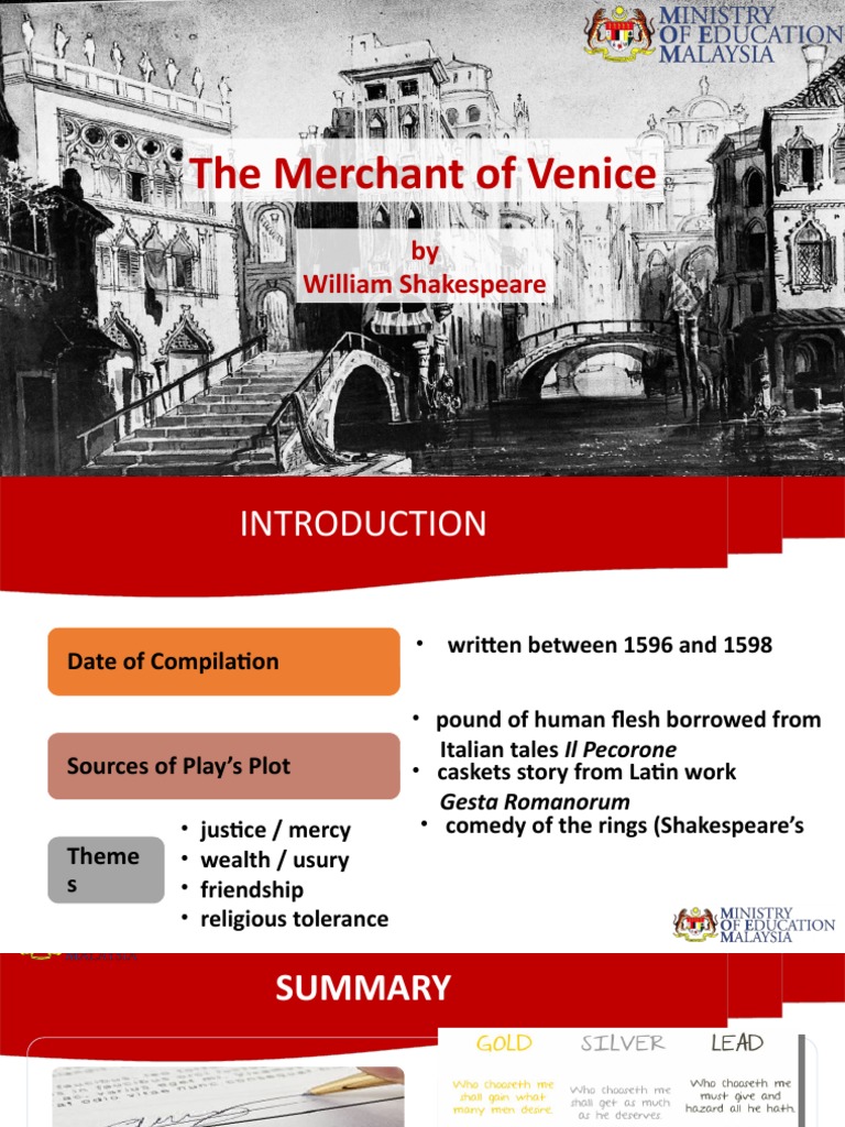DRAMA - The Merchant of Venice | PDF | The Merchant Of Venice | British ...