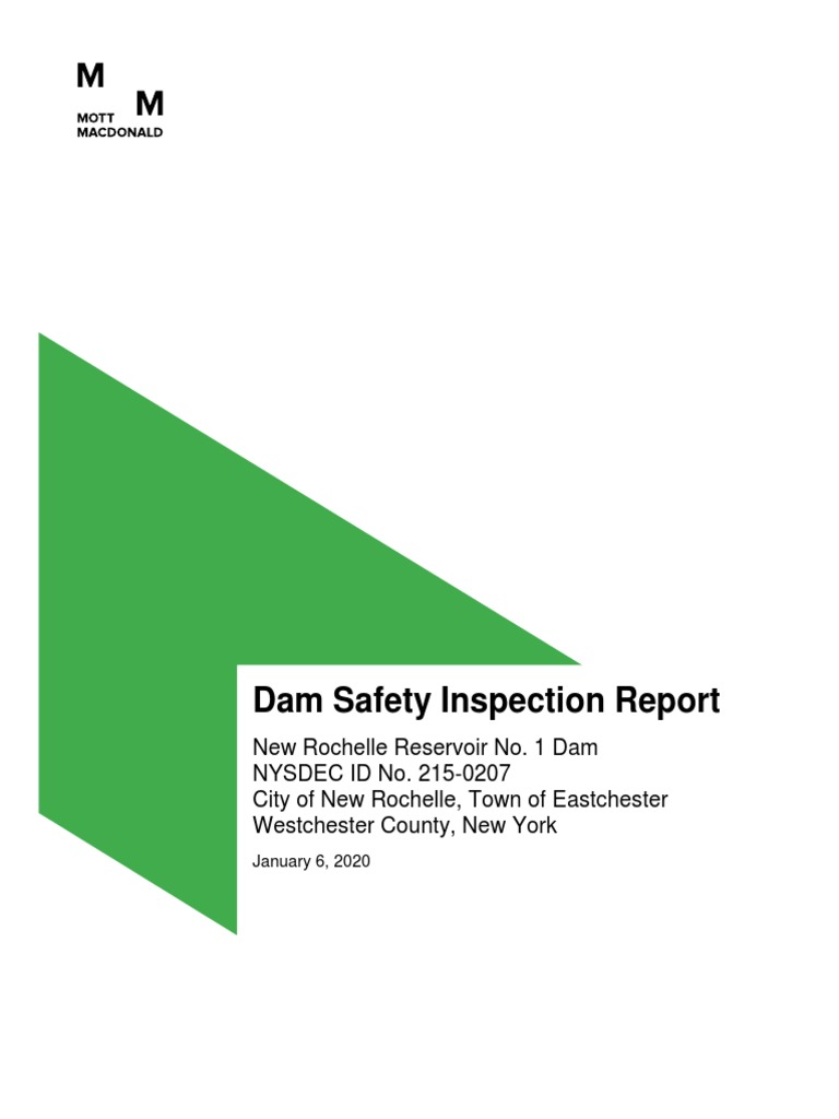Dam Safety Inspection Report January 2020 Final | PDF | Spillway | Dam