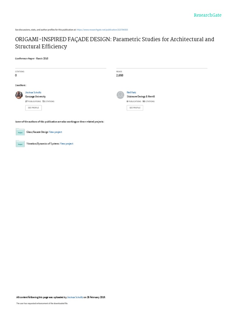 ORIGAMI-INSPIRED FACADE DESIGN Parametric Studies | PDF | Origami ...