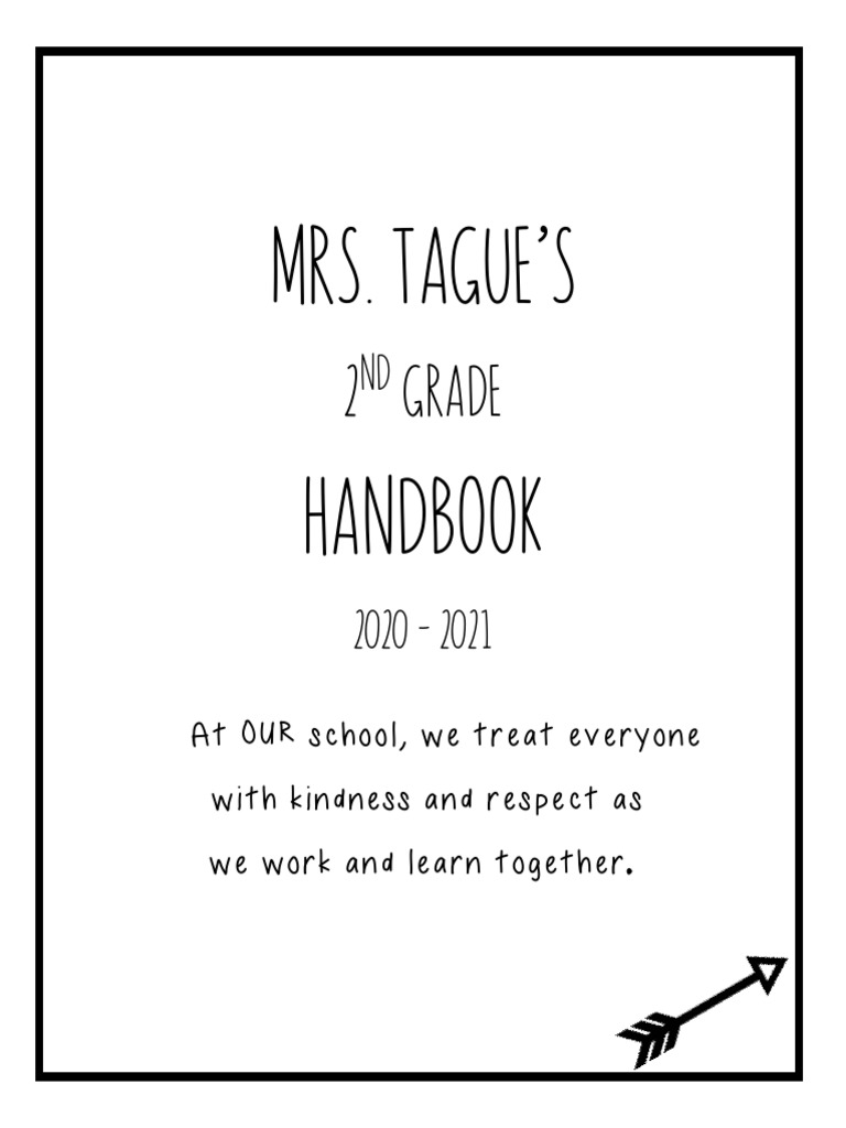 2nd Grade Handbook 20-21 | PDF | Homework | Human Nature