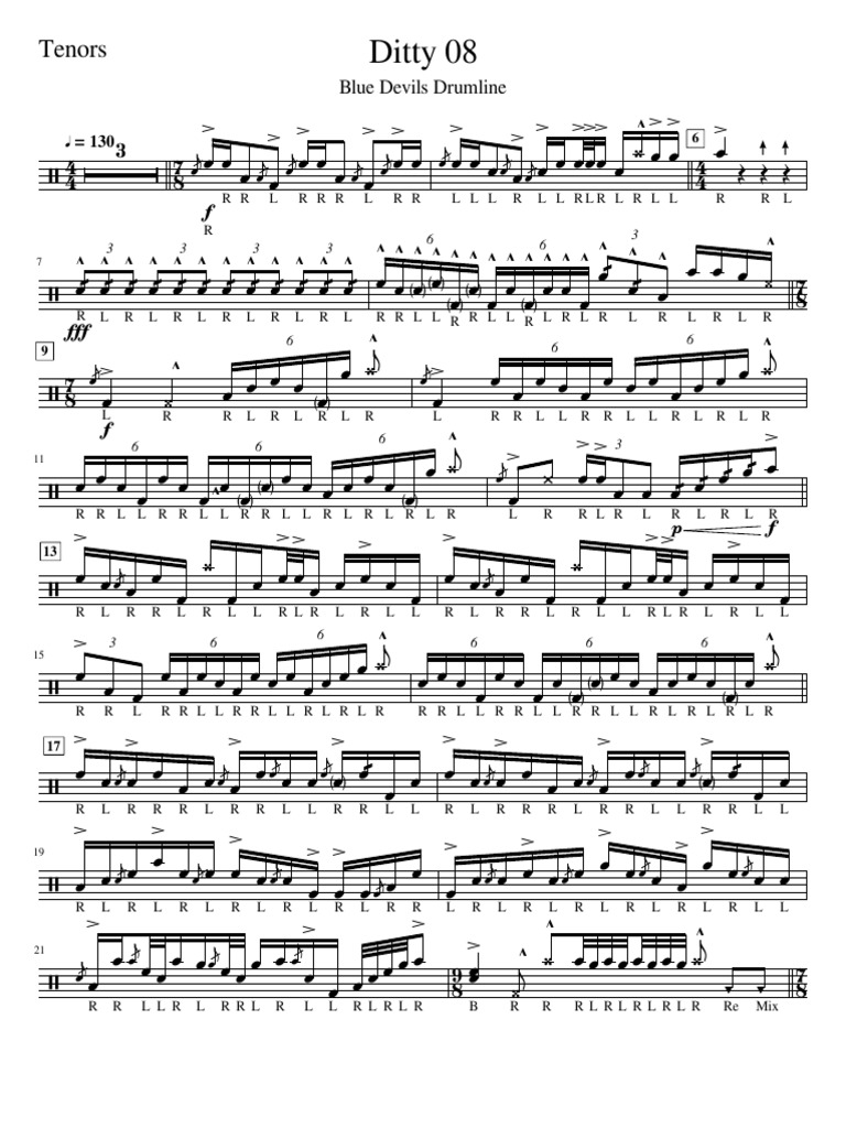 Ditty 08 Tenors | PDF