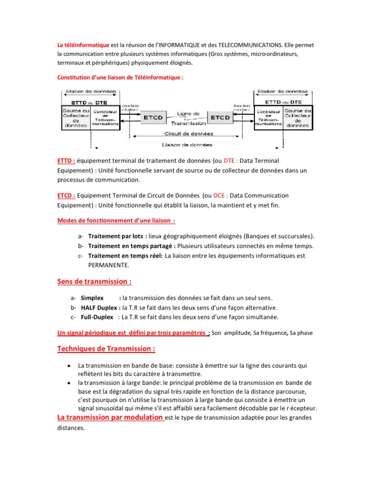 La Téléinformatique | Descargar gratis PDF | Modulation | Multiplexage