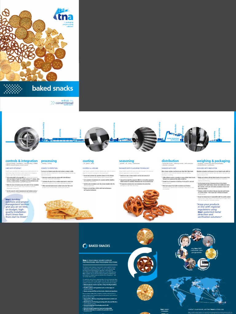 Tna Baked Snacks Brochure (EN) | PDF | Baking | Packaging And Labeling