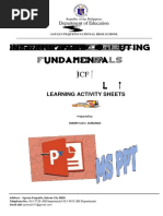Internet Computing Fundamentals (Icf) Grade-9: Quarter | PDF | Microsoft Excel | Spreadsheet