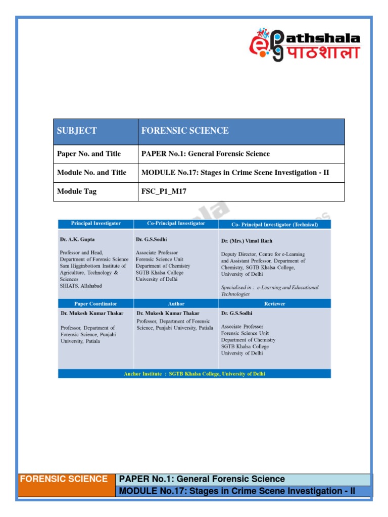 Crime Scene Investigation 2 | PDF | Crime Scene | Forensic Science