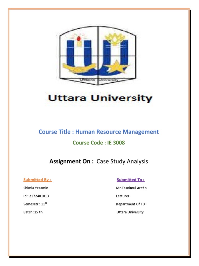 HRM Case Study - Final | PDF