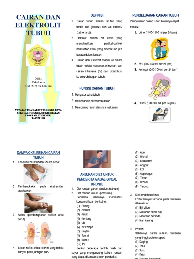 Leaflet Cairan Dan Elektrolit | PDF