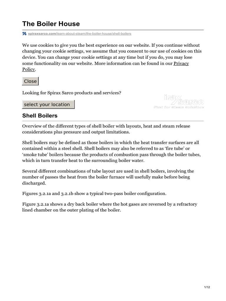 Overview of Shell Boiler Types | PDF | Boiler | Steam Engine