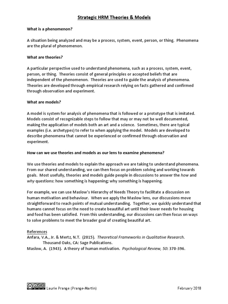 HRM Theories and Models Explained | PDF | Human Resource Management ...