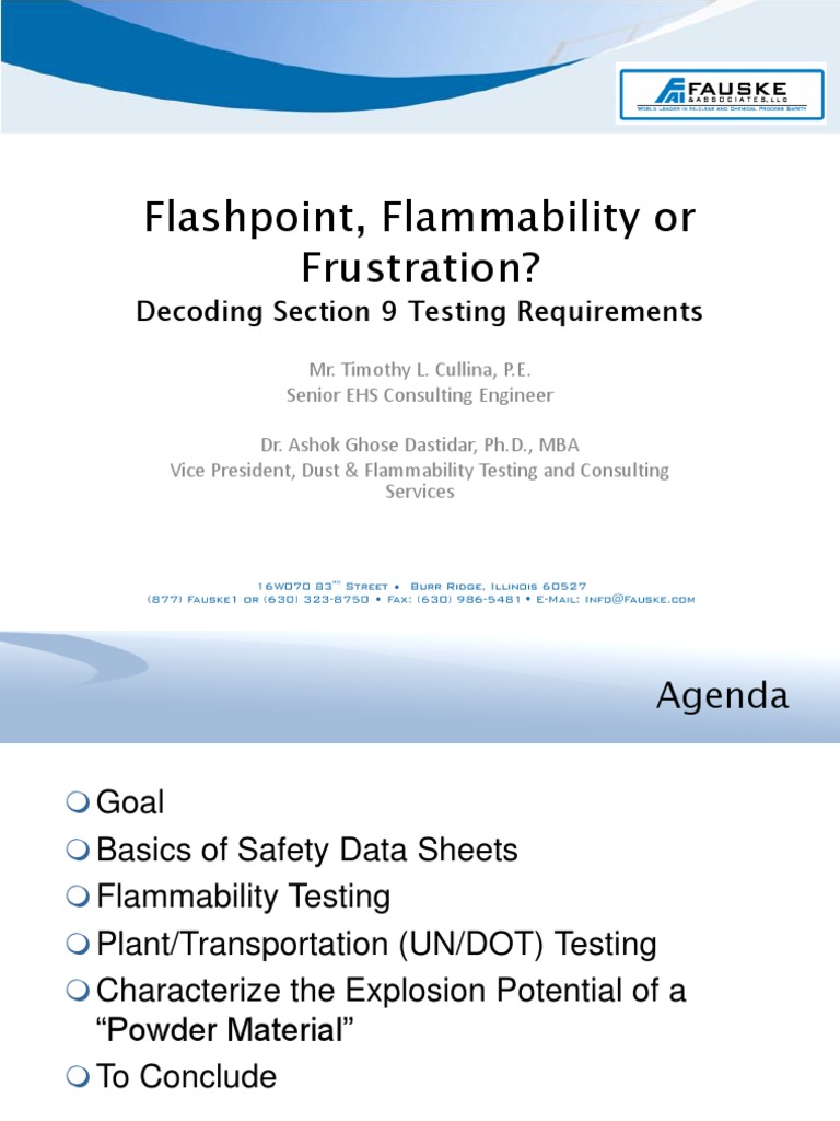 Flashpoint Flammability or Frustration Rev0 | PDF | Combustion ...