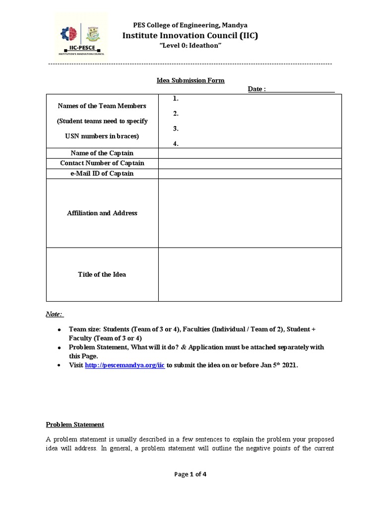 Ideation Format | PDF | Prototype | Innovation