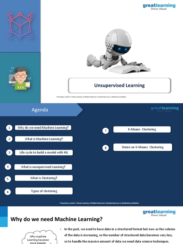 UnSupervised Learning | Download Free PDF | Machine Learning | Cluster Analysis