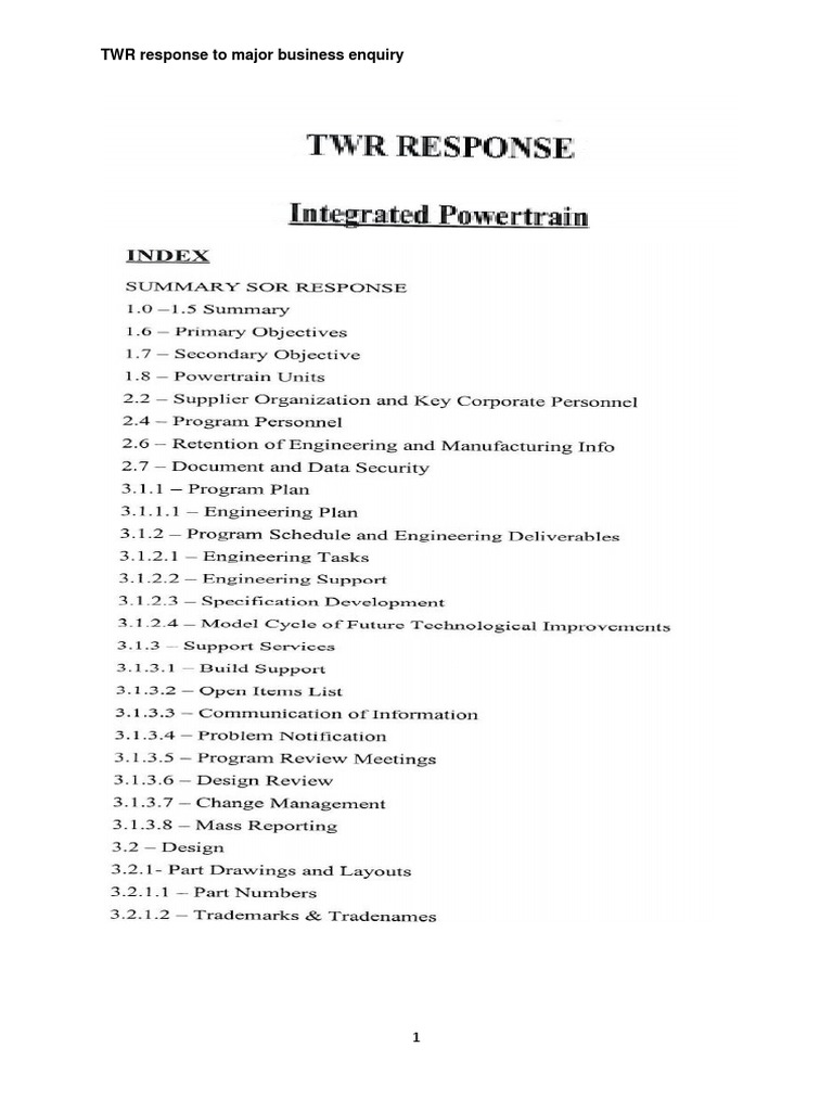 TWR Response Moodle | PDF