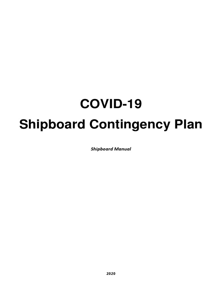 COVID-19 Shipboard Contingency Plan - Rev.1 - FULL VERSION - UPDATED 24 ...