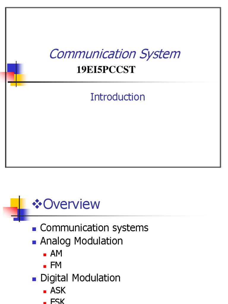 Introduction To CST PDF | PDF | Modulation | Frequency Modulation