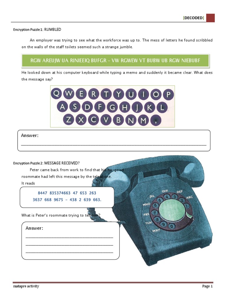 Decode MEssage | PDF | Encryption | Computing And Information Technology