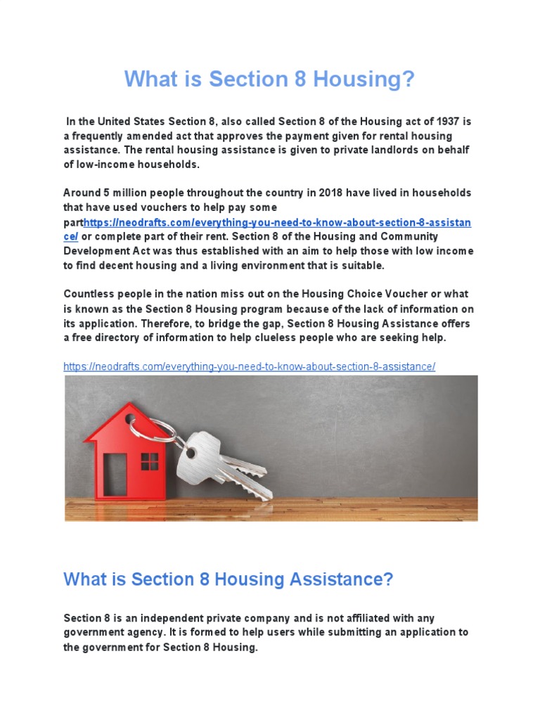 What Is Section 8 Housing | PDF | Section 8 (Housing) | Policy