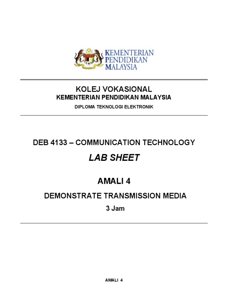 LAB SHEET K4s | PDF