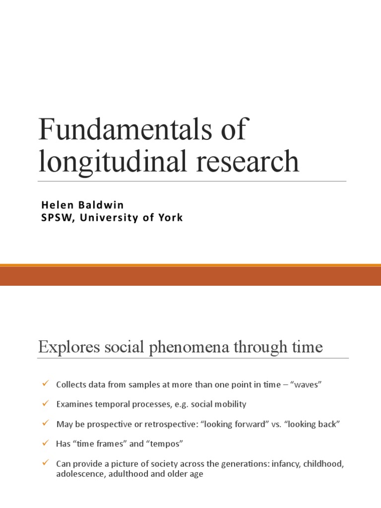 Longitudinal Research Design - 2020-21 - Fundamentals | PDF | Cohort ...